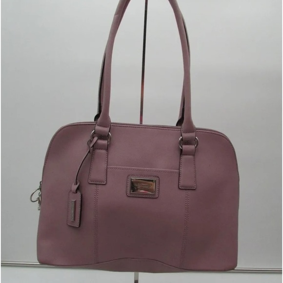 Tignanello | Bags | Nwot Soft Baby Pink Zipper Satchel Wide Open Purse ...